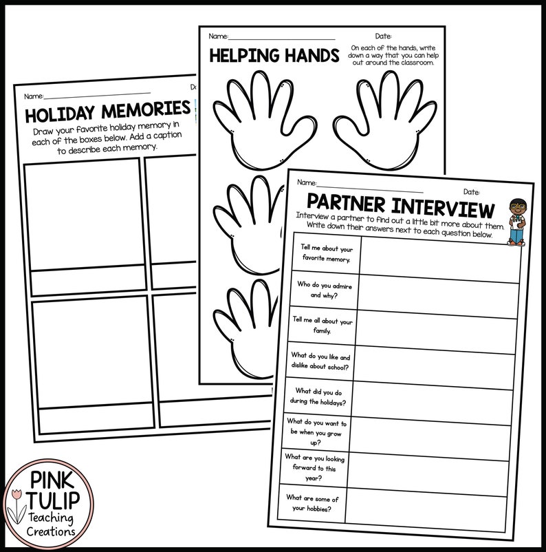 Back to School Activity Pack - 40 Worksheets and Lesson Ideas - Etsy