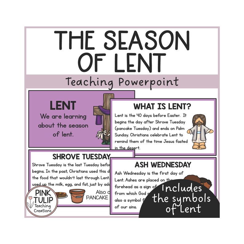 The Season of Lent - Teaching Powerpoint Presentation - Etsy