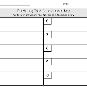 Making Predictions (predicting) - Task Cards - Etsy