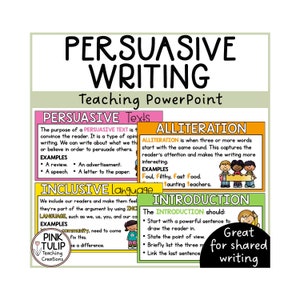 Persuasive Text Reading Writing Powerpoint Presentation - Guided ...