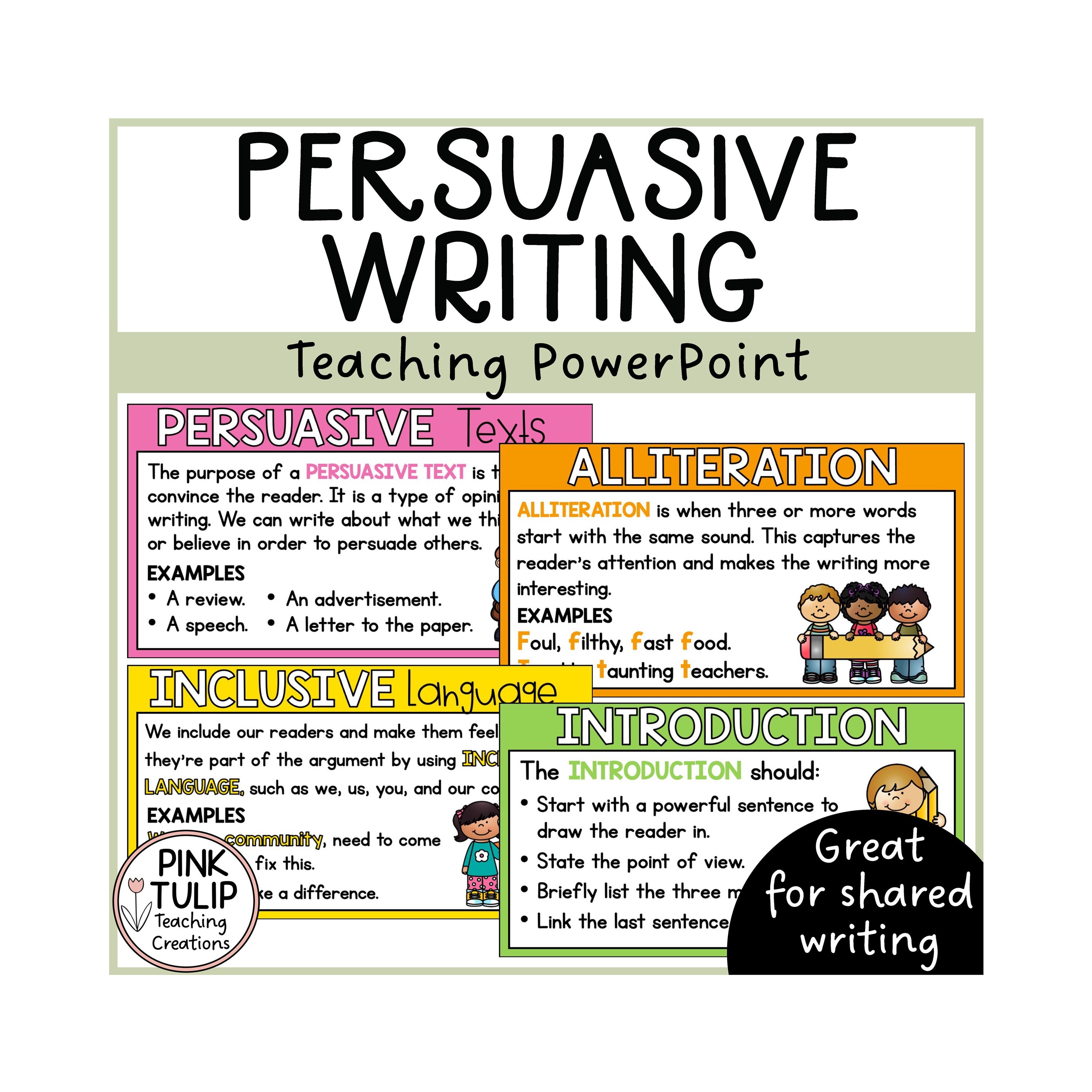 Persuasive Text Reading Writing Powerpoint Presentation - Guided ...