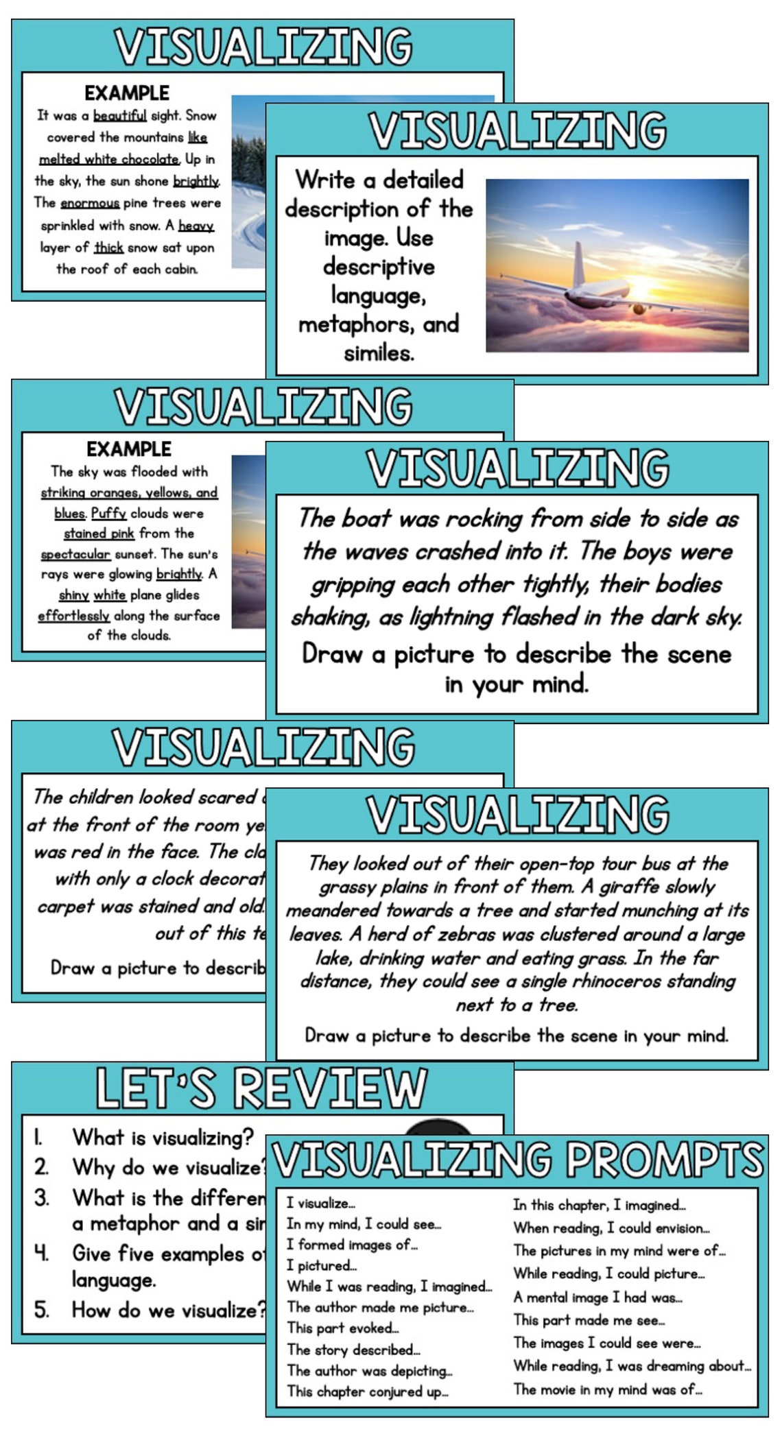 Visualizing (visualising) Reading Strategy Powerpoint - Guided Teaching ...