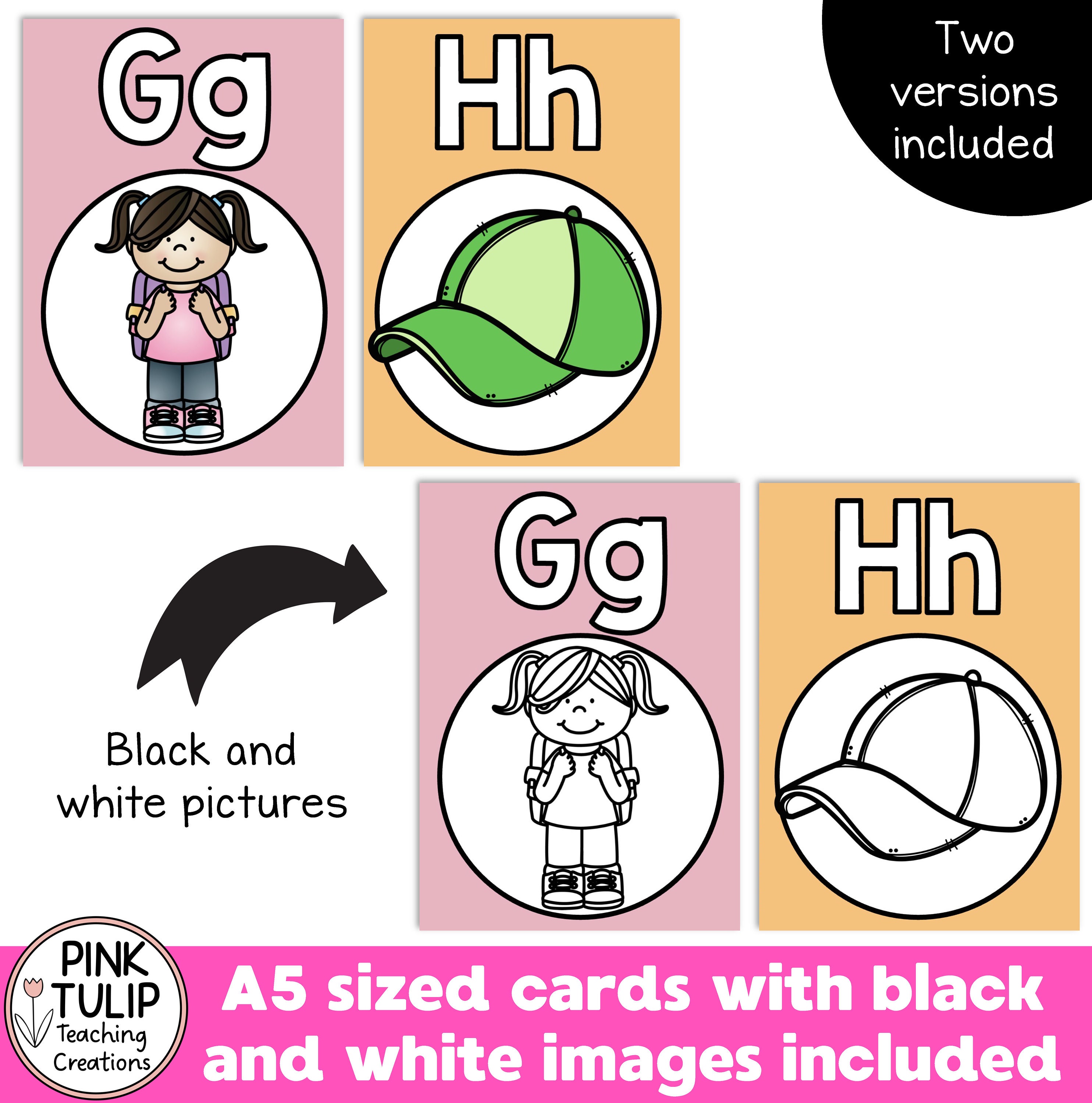 Alphabet Flash Cards Pastel Rainbow Theme - Etsy