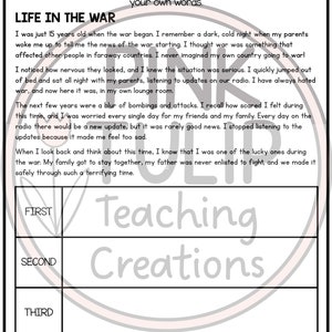 Recount Writing - Sequencing Worksheets - Etsy