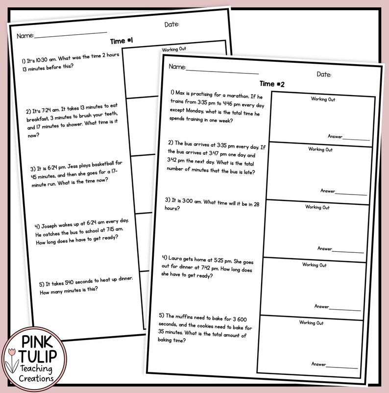 Worded Maths Problems - Worksheets - Etsy