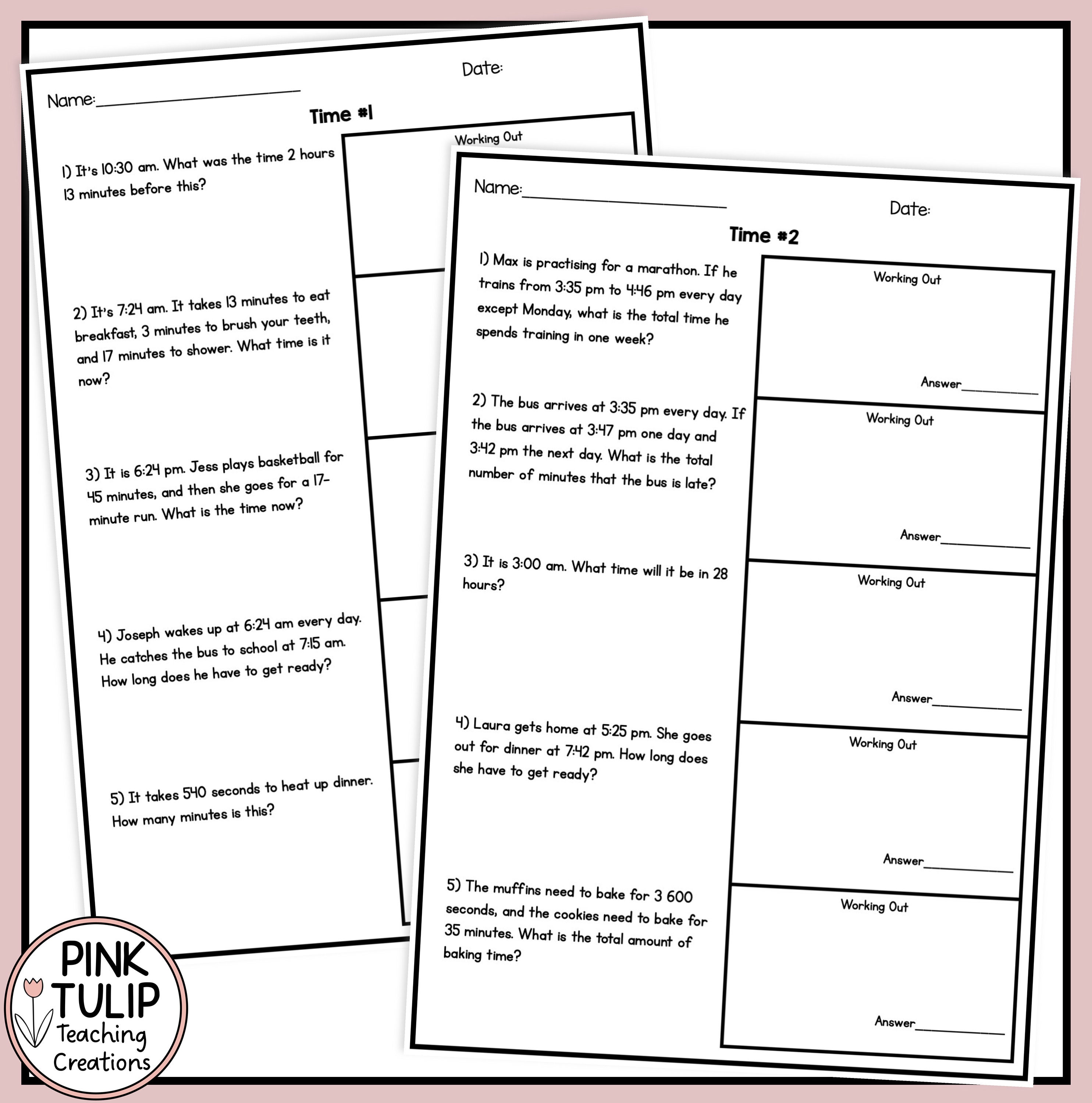 Worded Maths Problems - Worksheets - Etsy