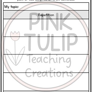 Repetition - Persuasive Writing Worksheets - Etsy