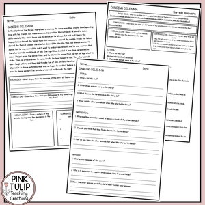 Comprehension Worksheets - Reading Strategies Set #4 - Etsy