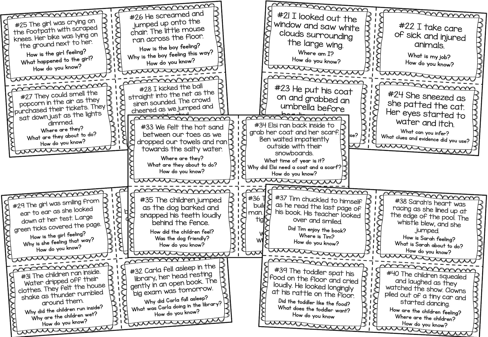 Making Inferences (inferring) - Task Cards - Etsy