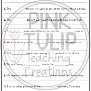 Add an Adjective to the Sentences - Fill in the Blanks Worksheet Pack ...