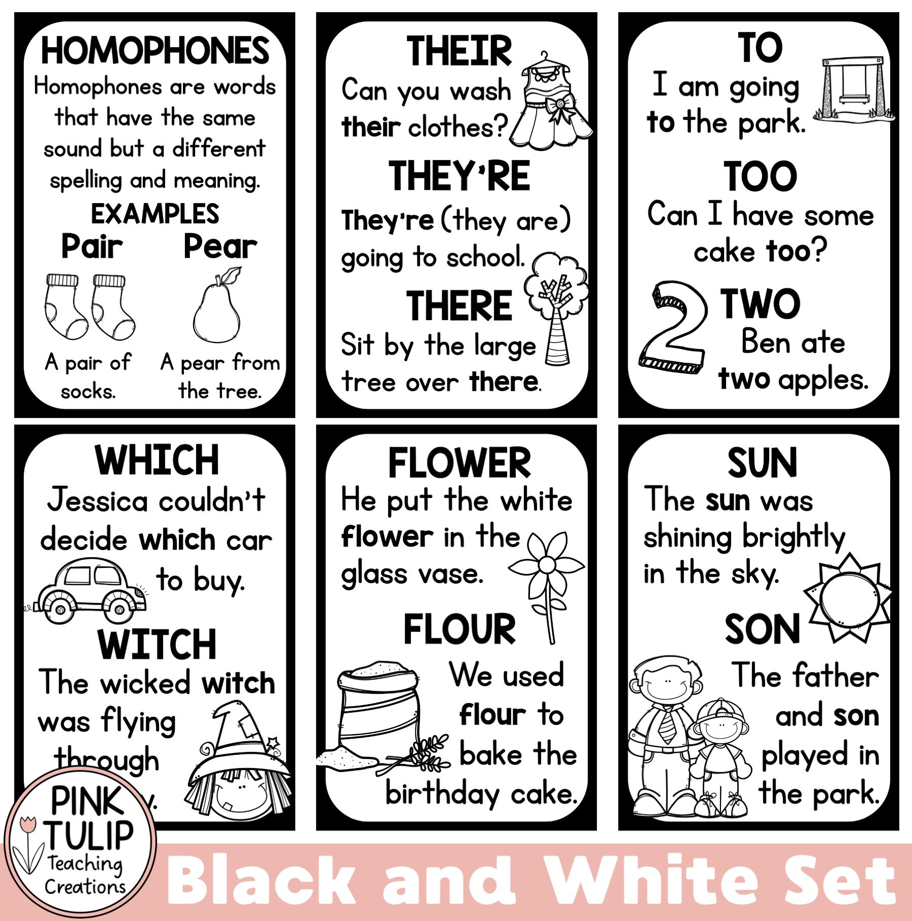 Homophones Posters - Classroom Decor - Etsy