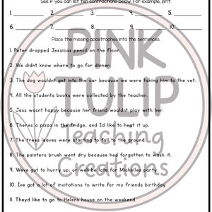 Using Apostrophes Worksheets - No Prep Printables - Etsy