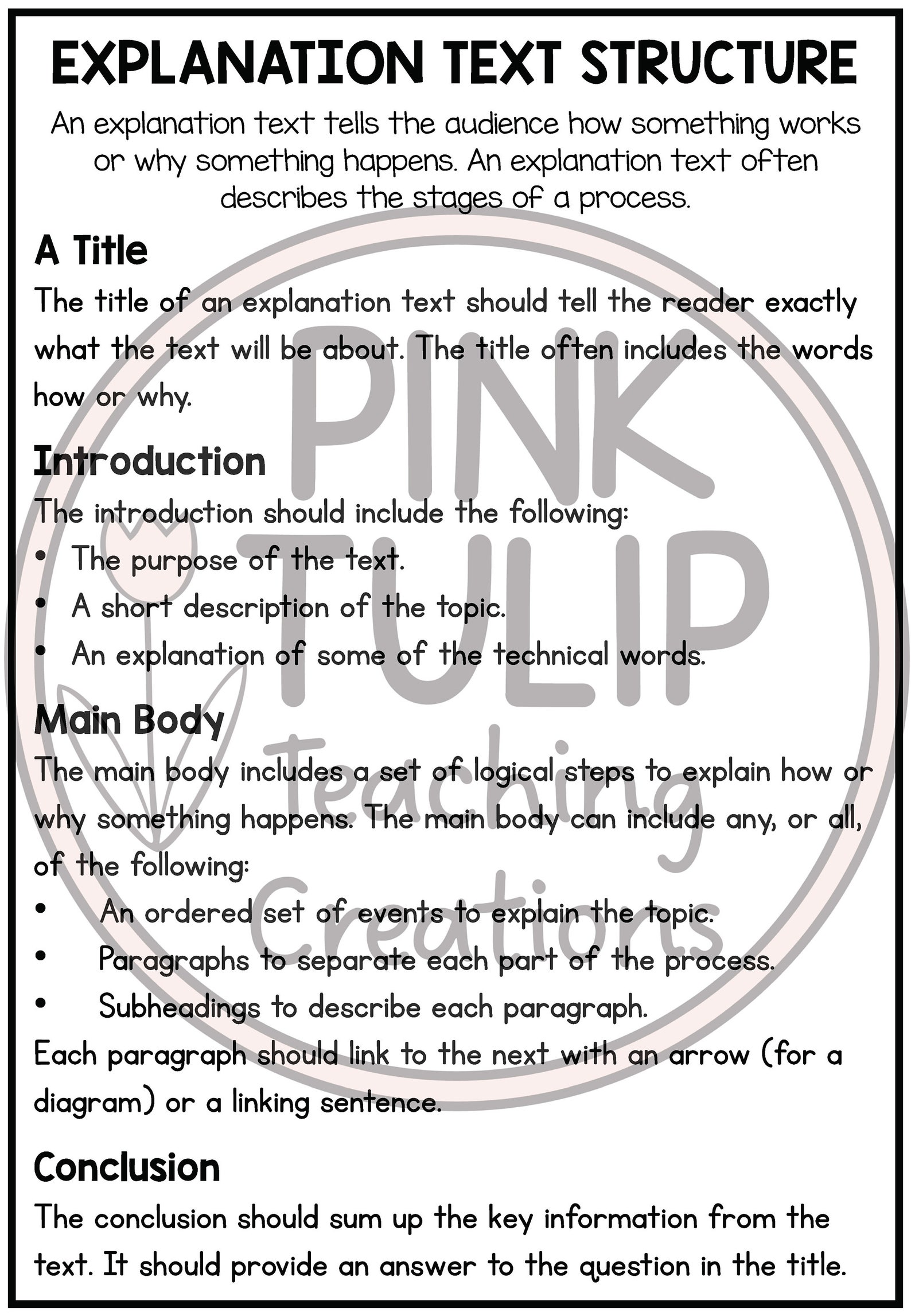 Explanation Writing - No Prep Printables - Etsy