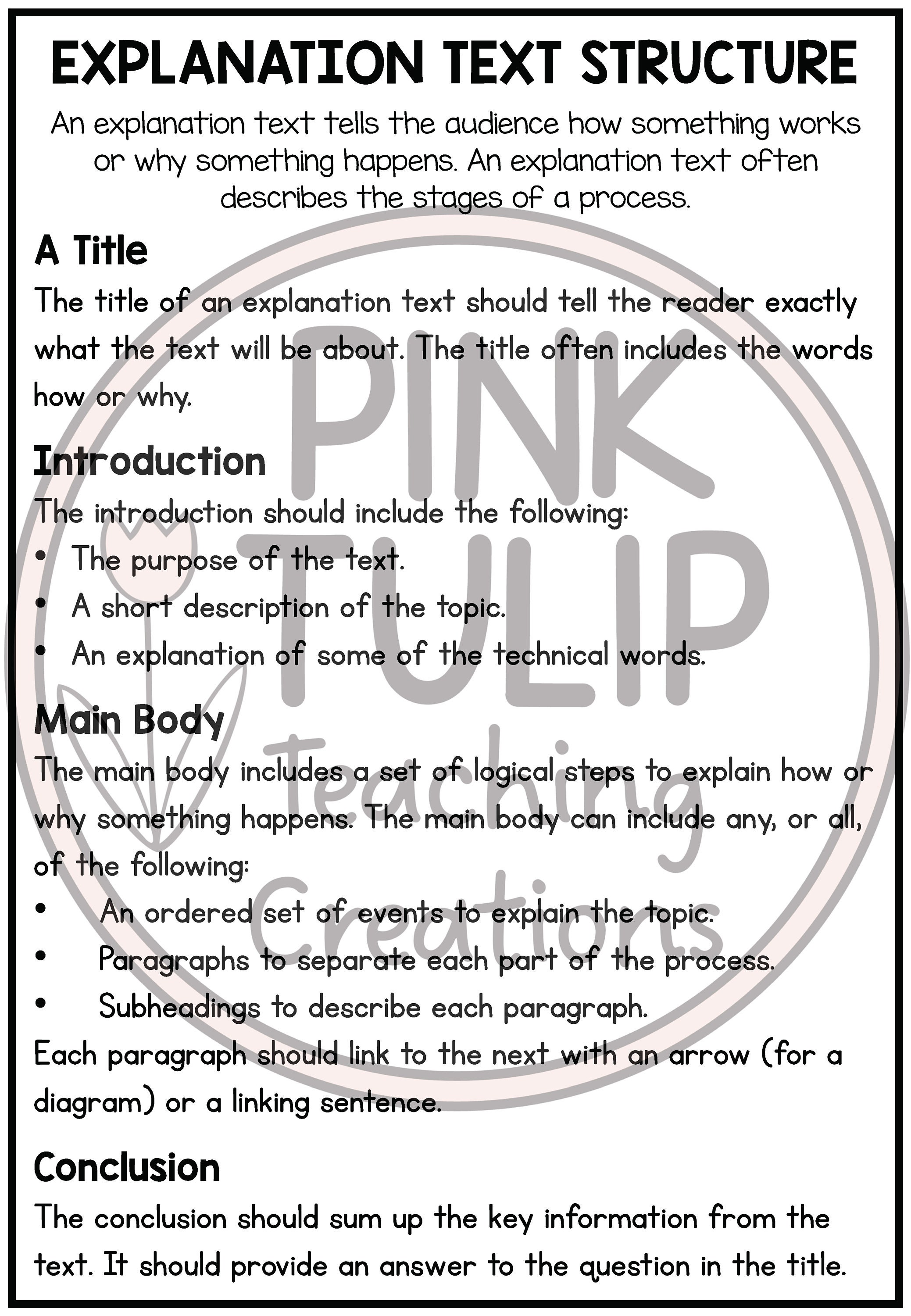 Explanation Writing - No Prep Printables - Etsy