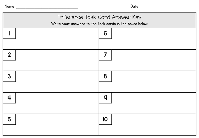 Making Inferences (inferring) - Task Cards - Etsy
