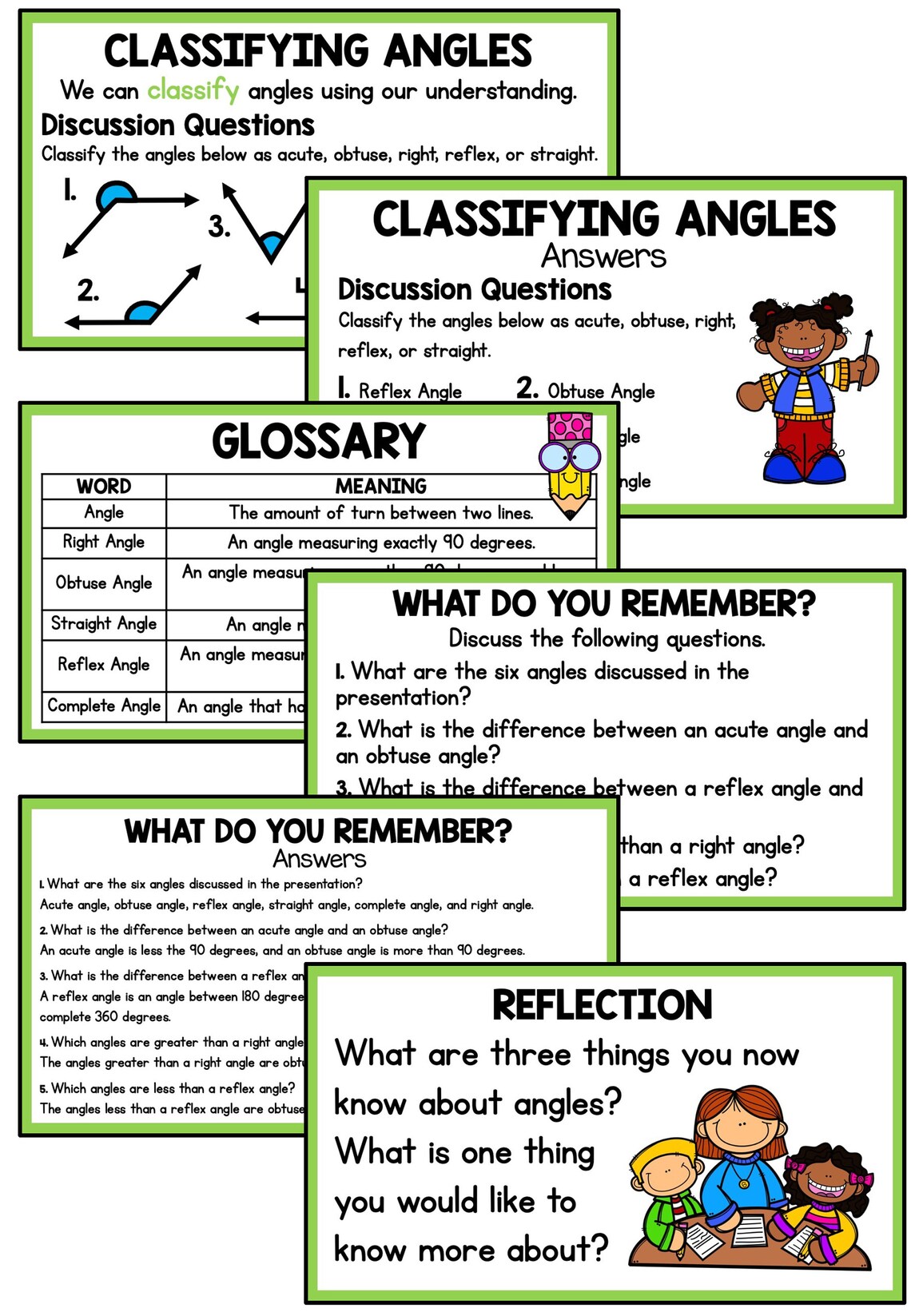 Comparing and Classifying Angles - Teaching Powerpoint Presentation - Etsy