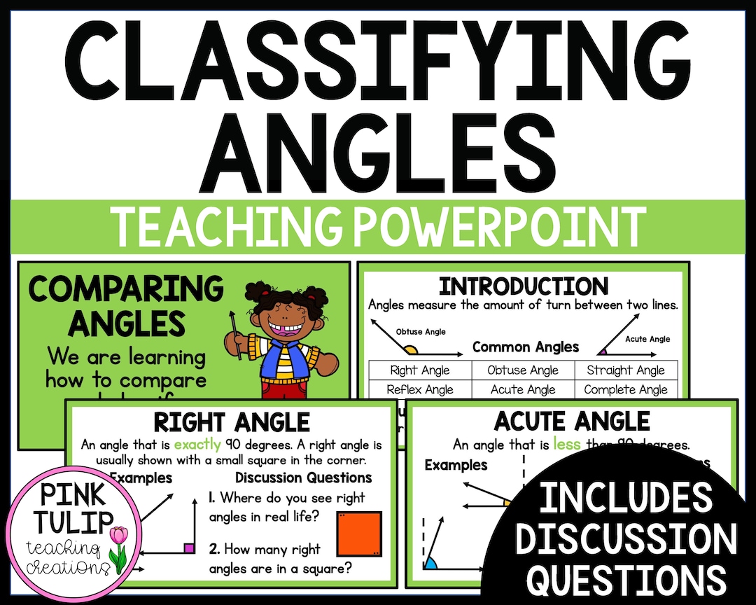 Comparing and Classifying Angles Teaching Powerpoint - Etsy