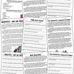 Persuasive Text - Reading and Writing Bundle - Etsy