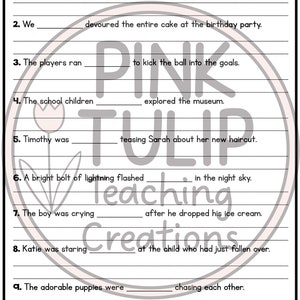 Add an Adverb to the Sentences - Fill in the Blanks Worksheet Pack - Etsy