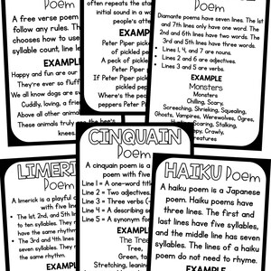 Poetry Posters - Classroom Decor - Etsy