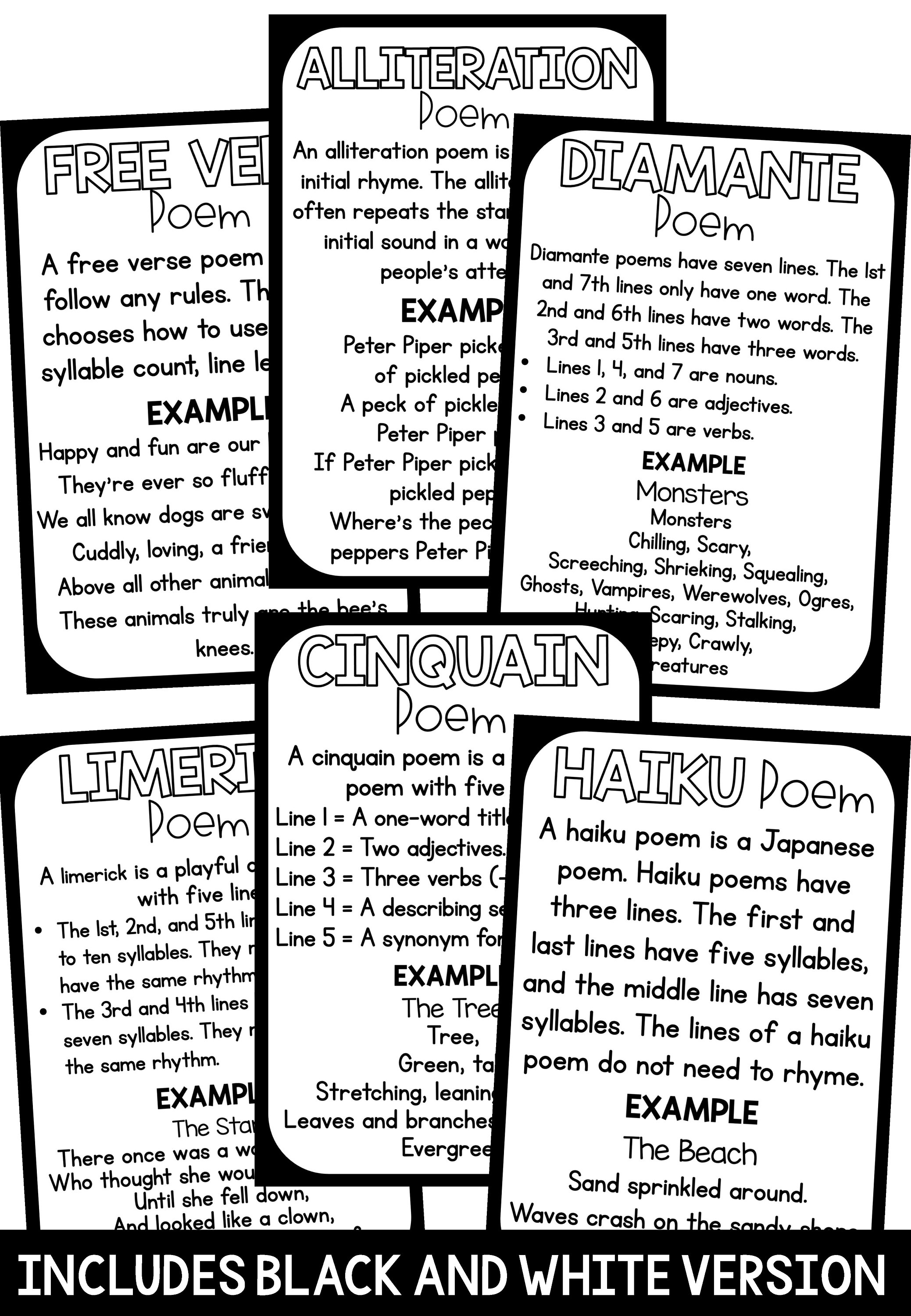 Poetry Posters - Classroom Decor - Etsy