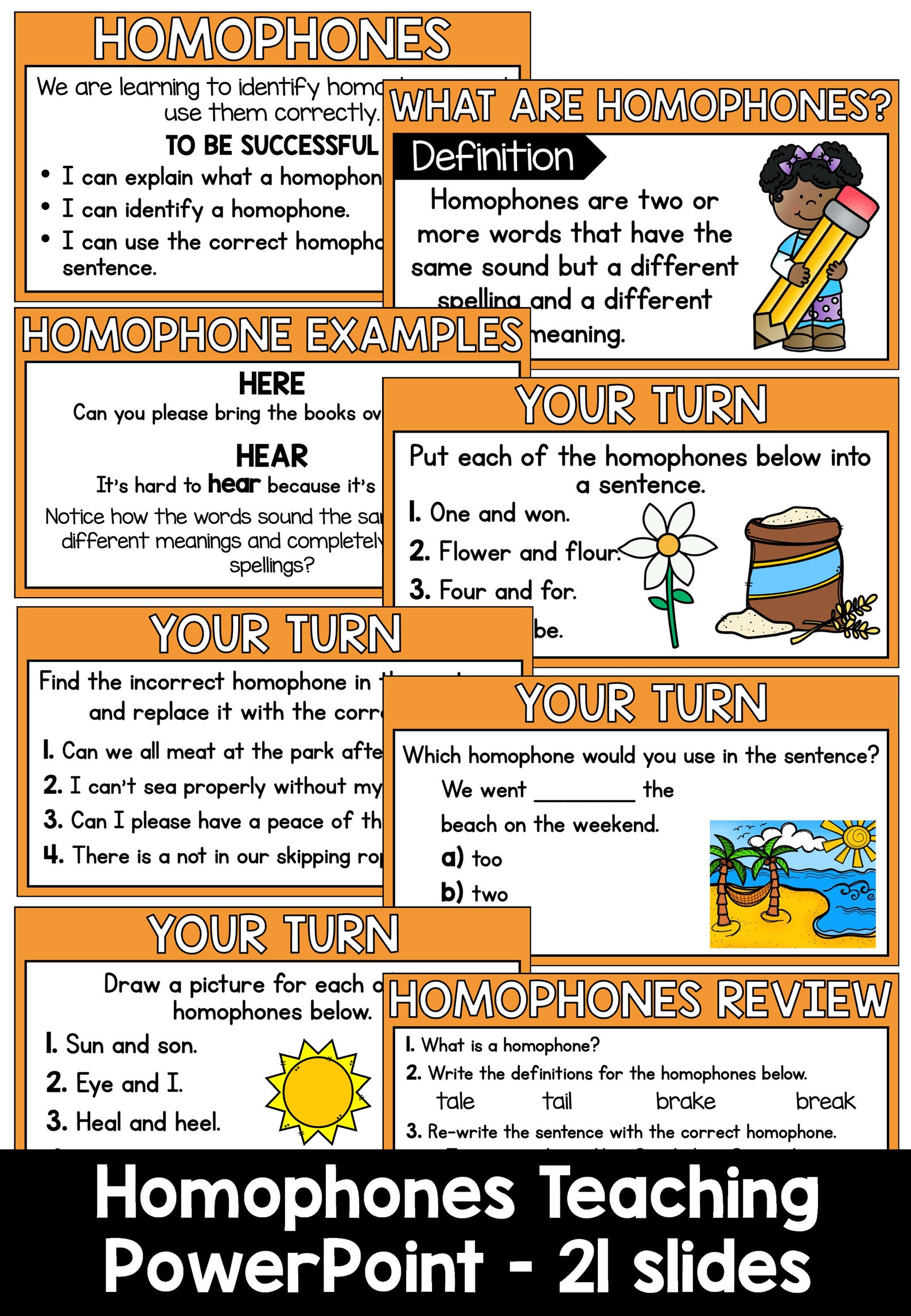 Homophones Bundle - Worksheet Pack and Guided Teaching Powerpoint - Etsy