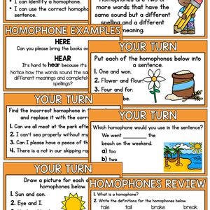 Homophones Bundle - Worksheet Pack and Guided Teaching Powerpoint - Etsy