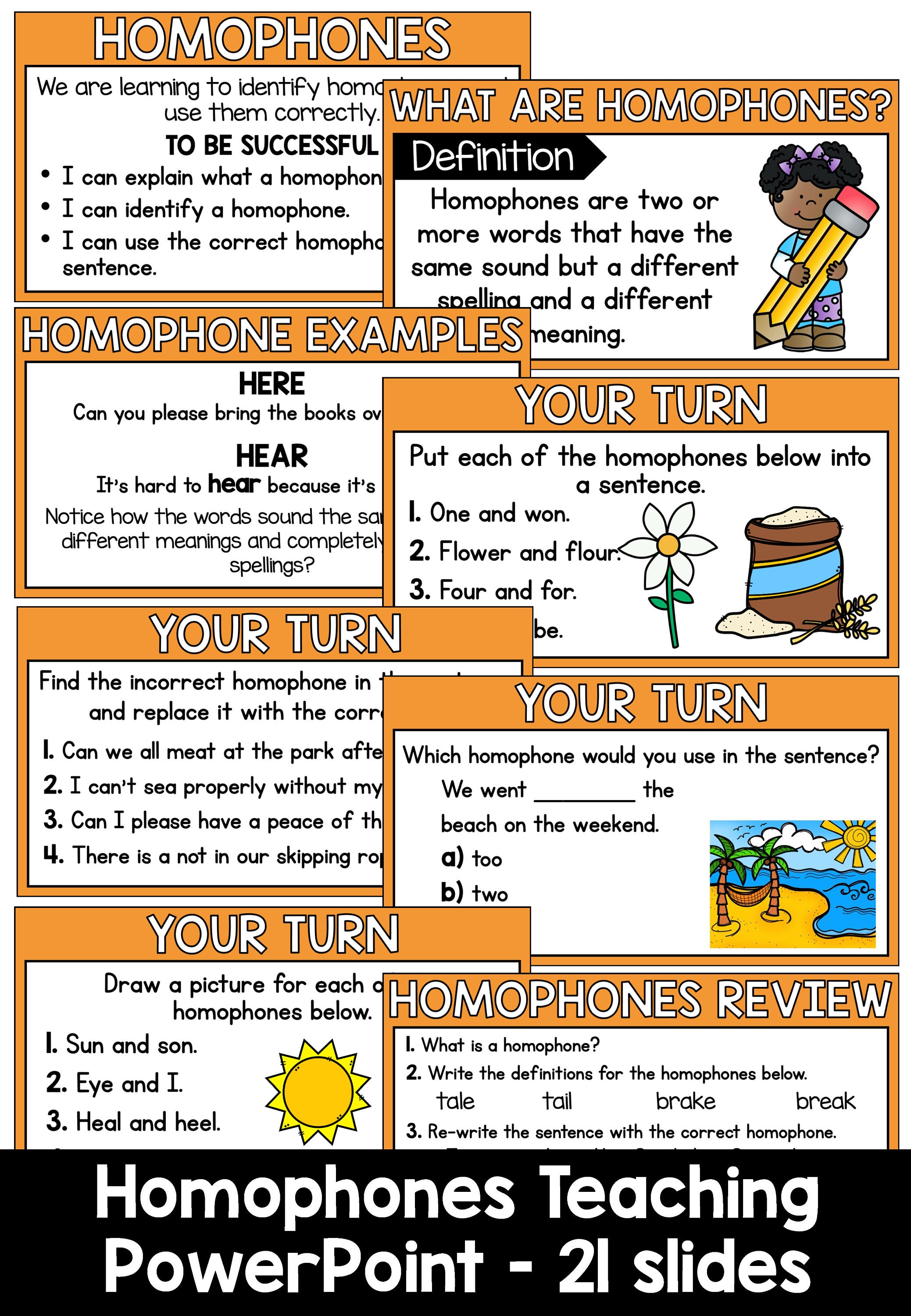 Homophones Bundle - Worksheet Pack and Guided Teaching Powerpoint - Etsy