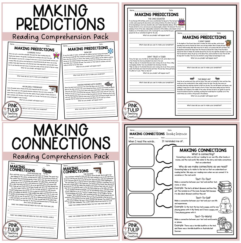 Reading Strategy Bundle - Comprehension Passages - Etsy