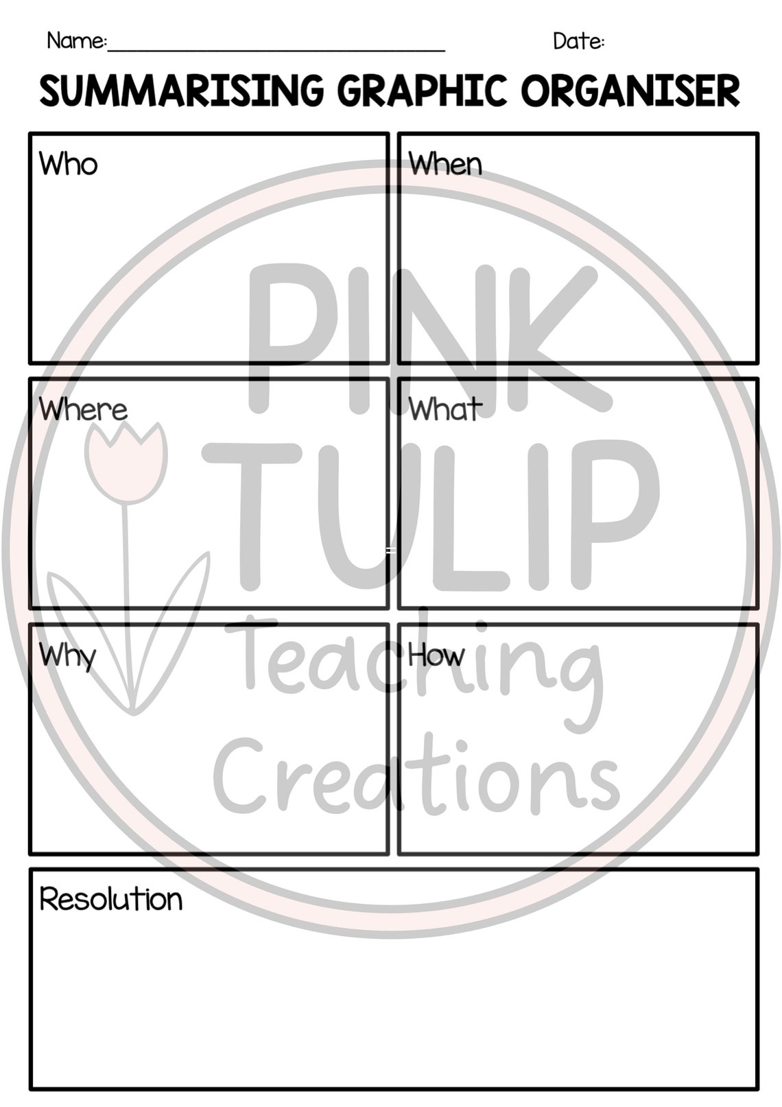 Summarizing (summarising) - Reading Worksheet Pack - Etsy