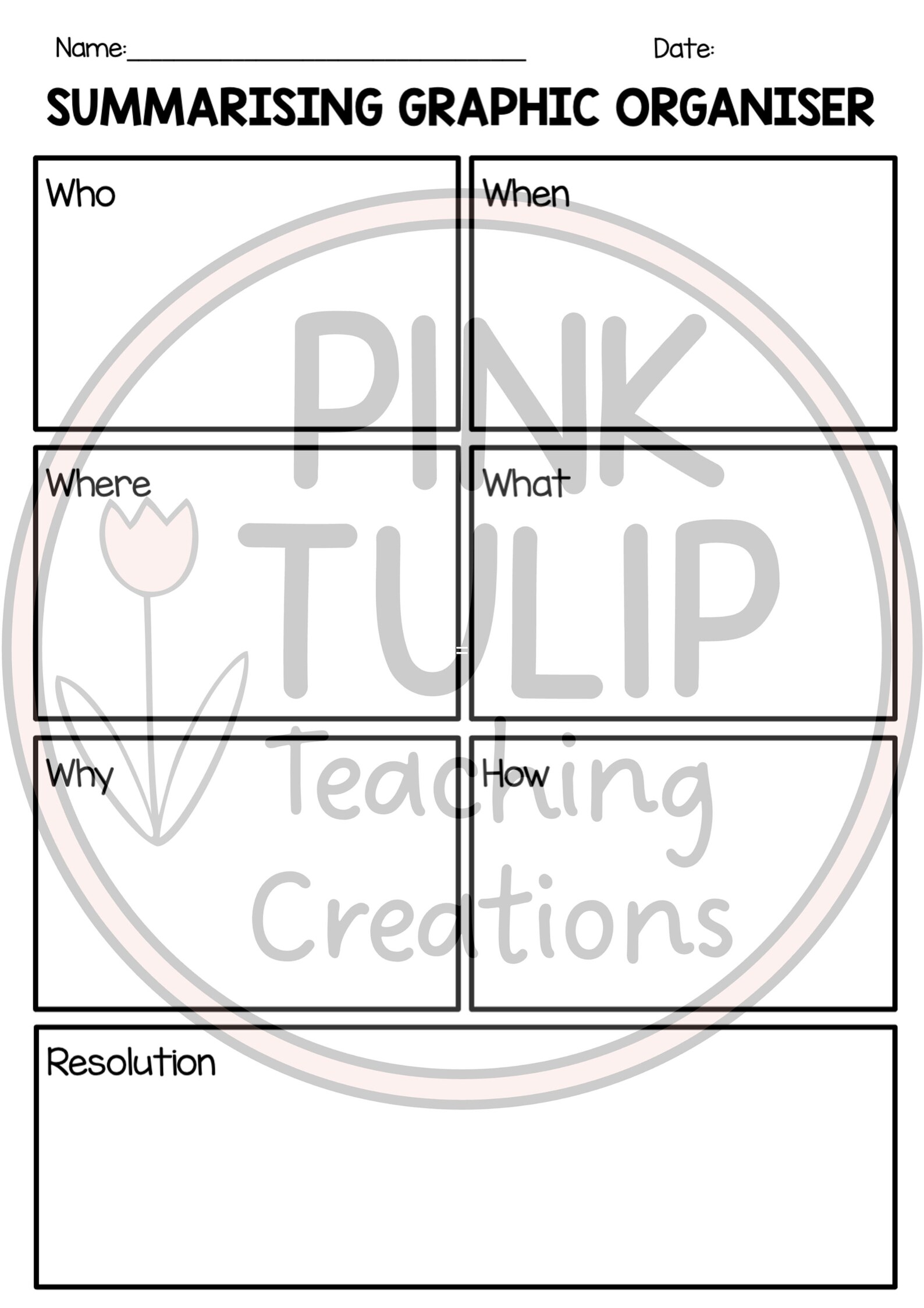 Summarizing (summarising) - Reading Worksheet Pack - Etsy