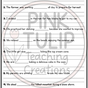 Add an Adverb to the Sentences - Fill in the Blanks Worksheet Pack - Etsy