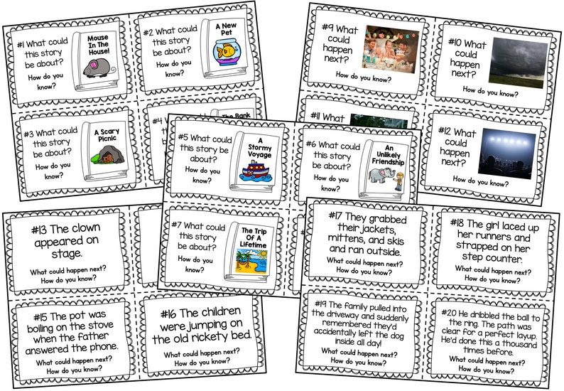 Making Predictions (predicting) - Task Cards - Etsy