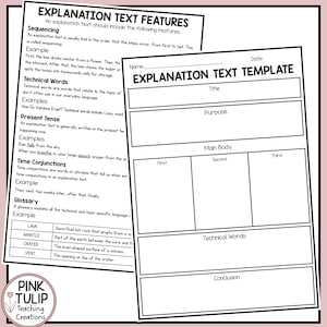 Explanation Writing - No Prep Printables - Etsy