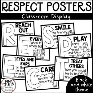 Respect Acrostic Poem Poster Set - Classroom Decor - Etsy