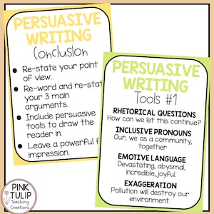 Persuasive Writing Posters - Classroom Decor - Etsy