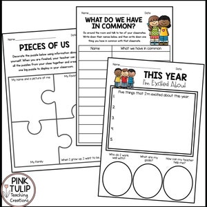 Back to School Activity Pack - 40 Worksheets and Lesson Ideas - Etsy