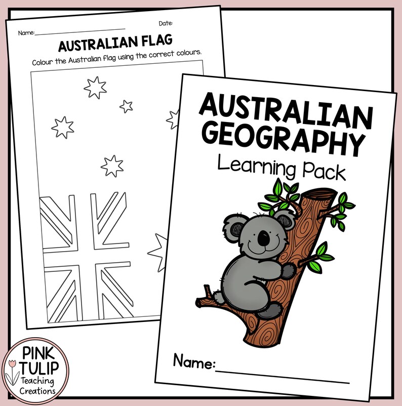 Australian Geography - Mini Fun Activity Pack - Etsy