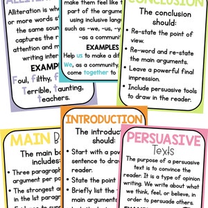 Persuasive Text Posters Classroom Decor - Etsy