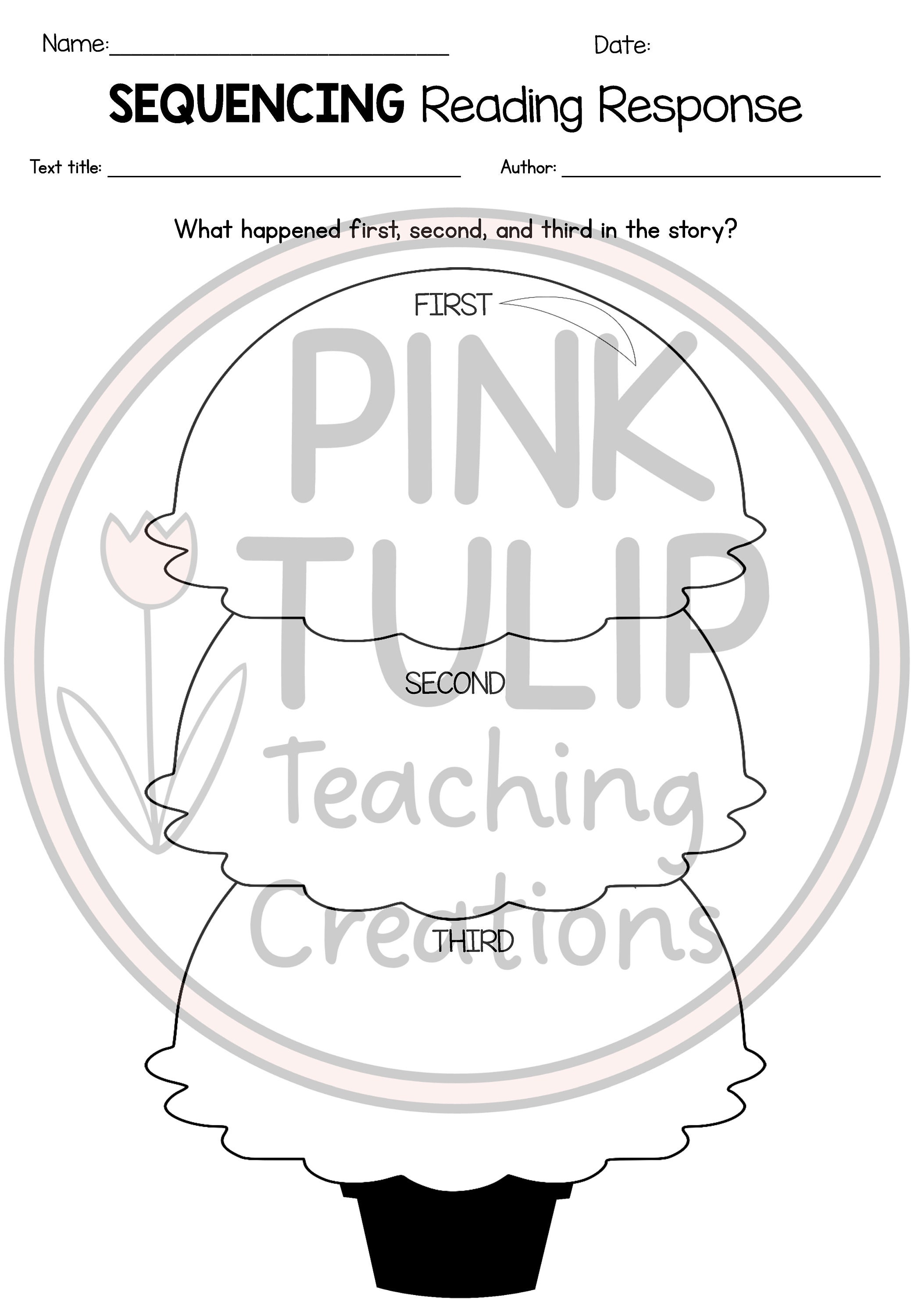 Sequencing Reading Response Package - Templates for Any Book - Etsy