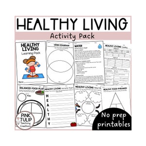Healthy Living - Learning Activity Pack - Etsy