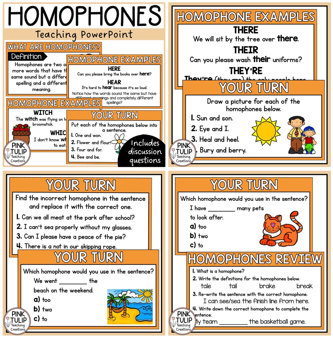 Homophones Bundle - Worksheet Pack and Guided Teaching Powerpoint - Etsy