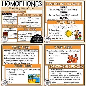 Homophones Bundle - Worksheet Pack and Guided Teaching Powerpoint - Etsy