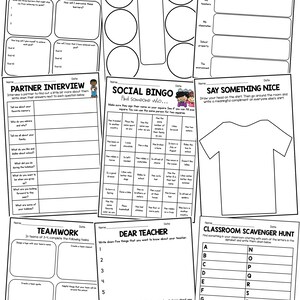 Back to School Activity Pack - 40 Worksheets and Lesson Ideas - Etsy