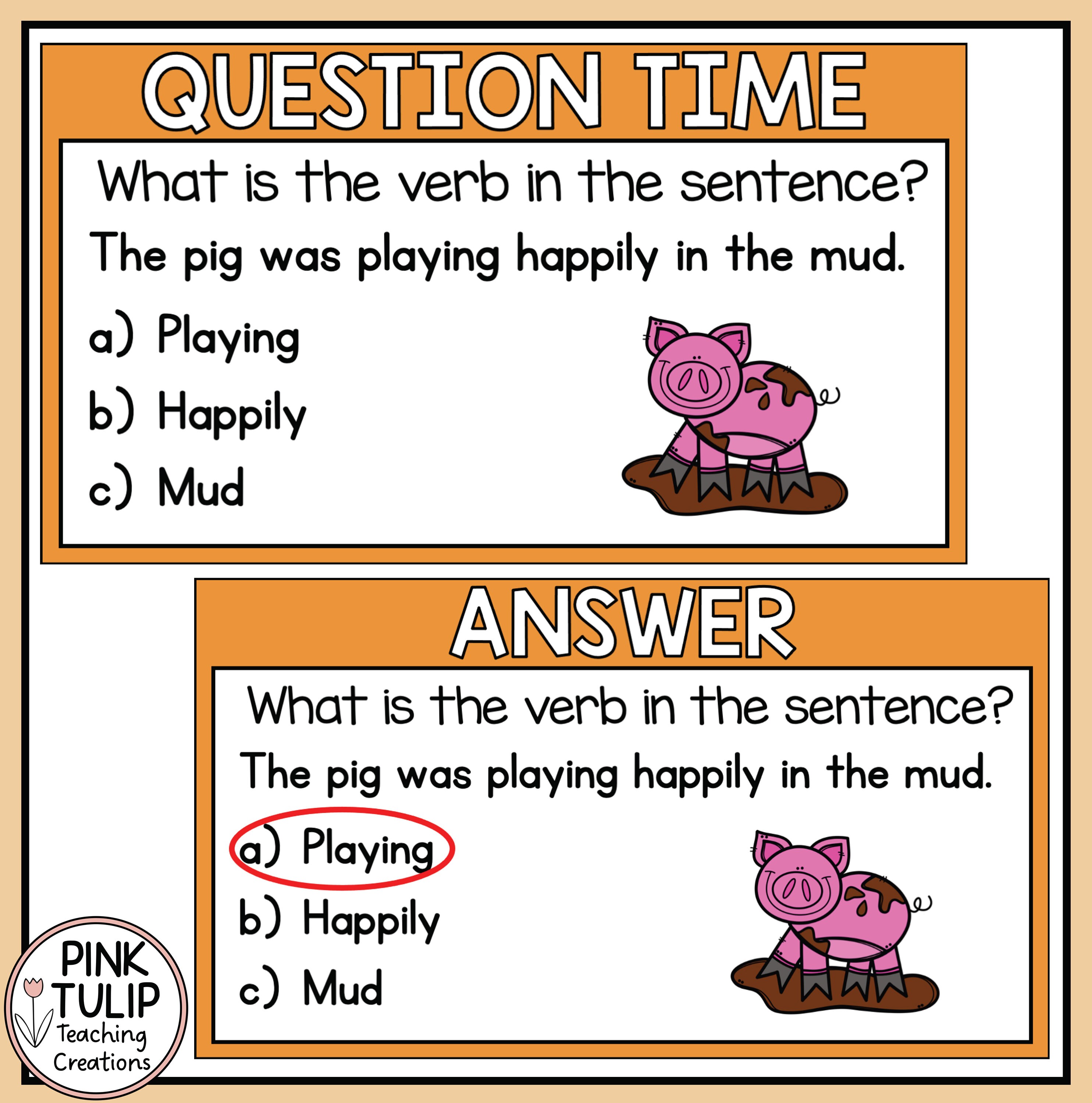 Verbs Powerpoint - Guided Teaching - Etsy