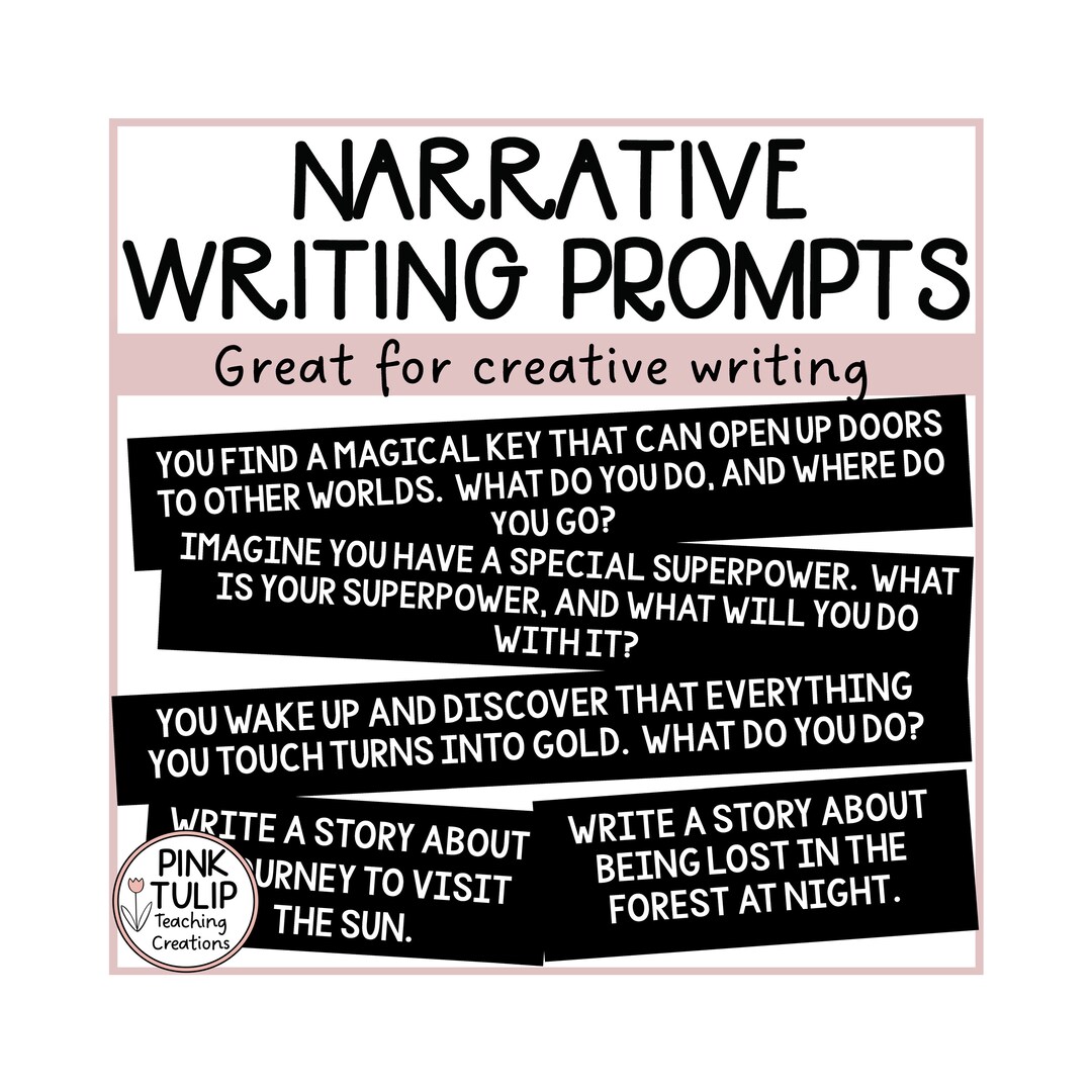 Narrative Writing Prompts - Lightning Writing - Etsy