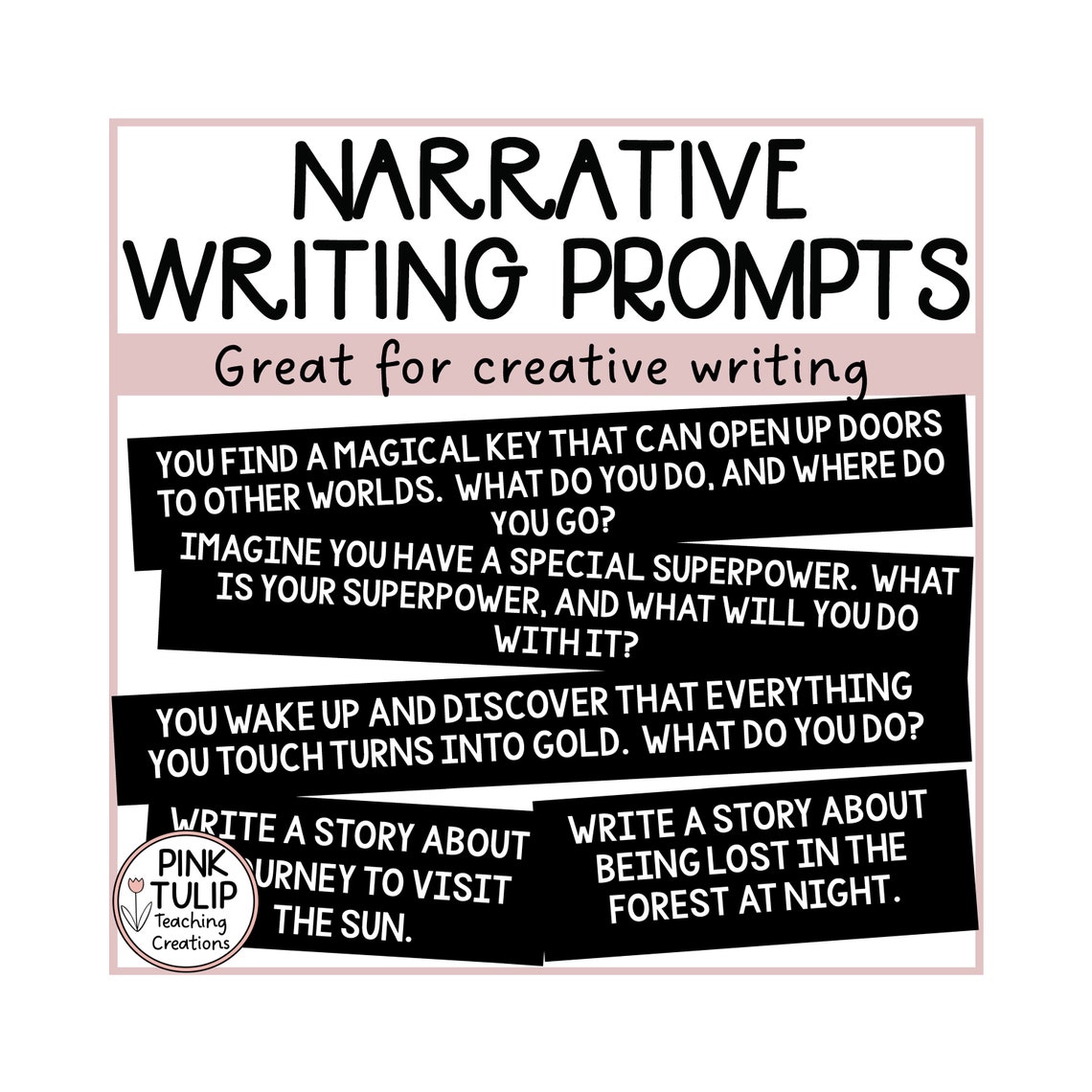 Narrative Writing Prompts - Lightning Writing - Etsy