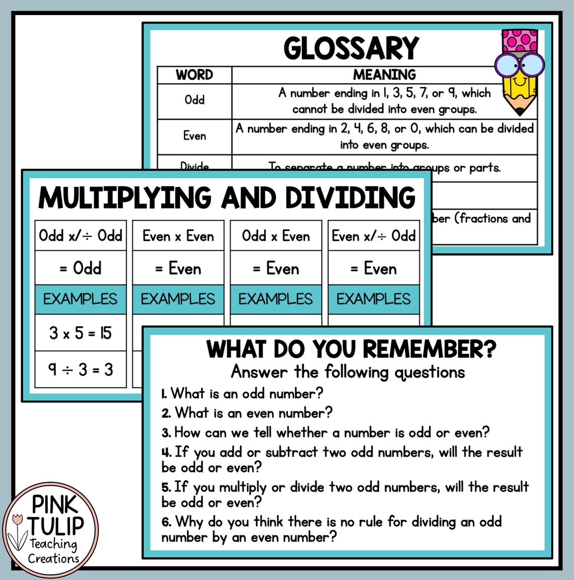 Odd and Even Numbers Teaching Powerpoint Presentation - Etsy