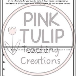 Open A Cupcake Store - Cross Curriculum Project - Etsy