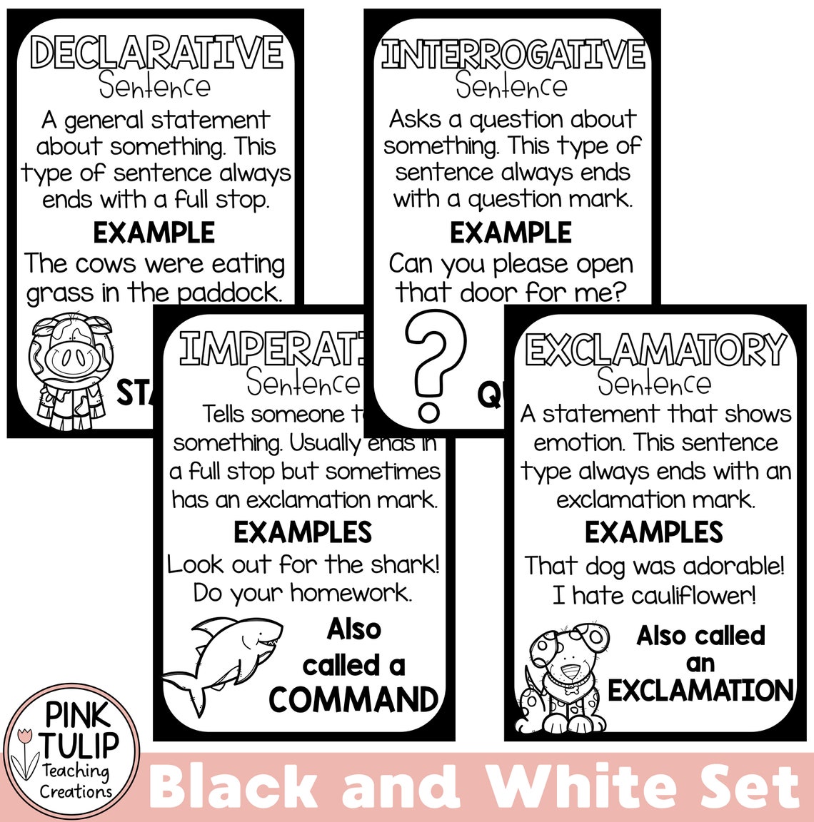 Sentence Types Posters Classroom Decor - Etsy